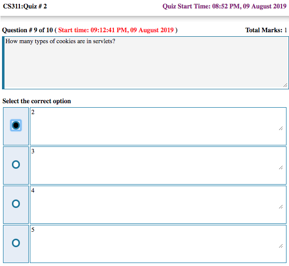 CS311 Quiz 2 Solution and Discussion | Cyberian Learn Smartly